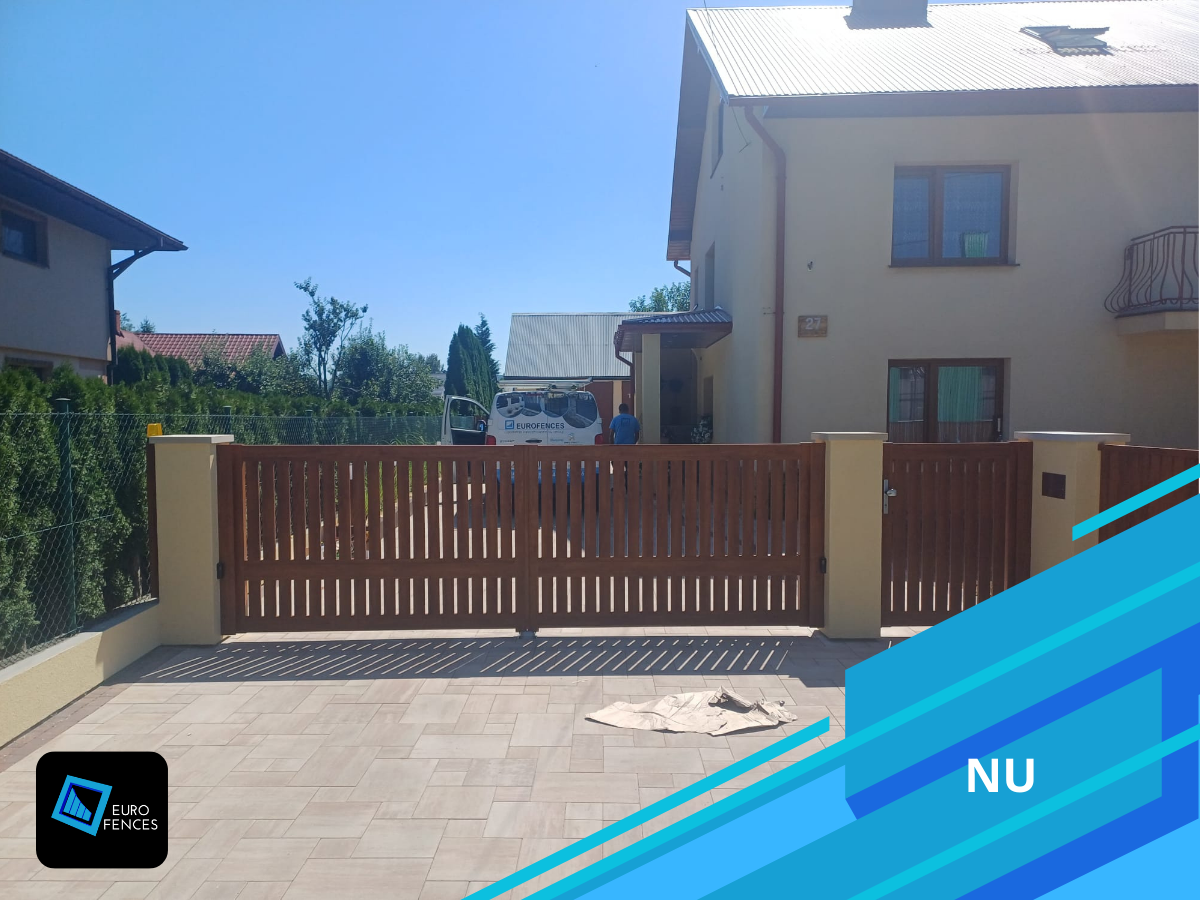 Nowoczesne ogrodzenie aluminiowe Euro Fences - model NU